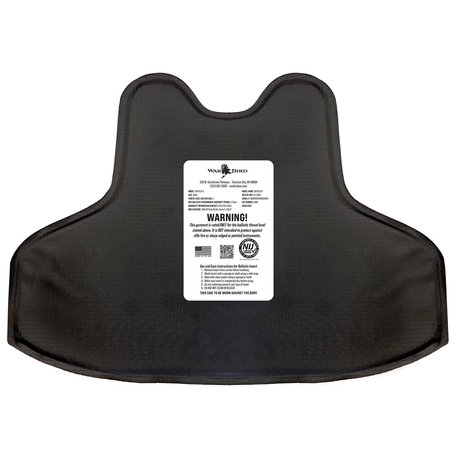 SkyFlex Level IIIA Armor System